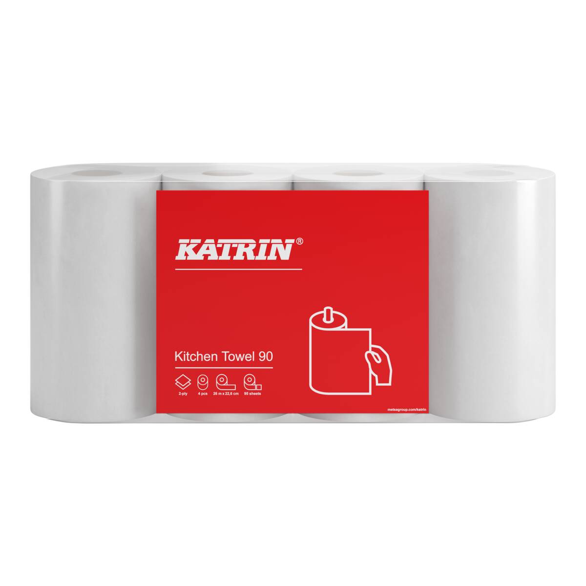 234757 Katrin Kitchen Paper Towel Roll 90 Sheets 2-Ply