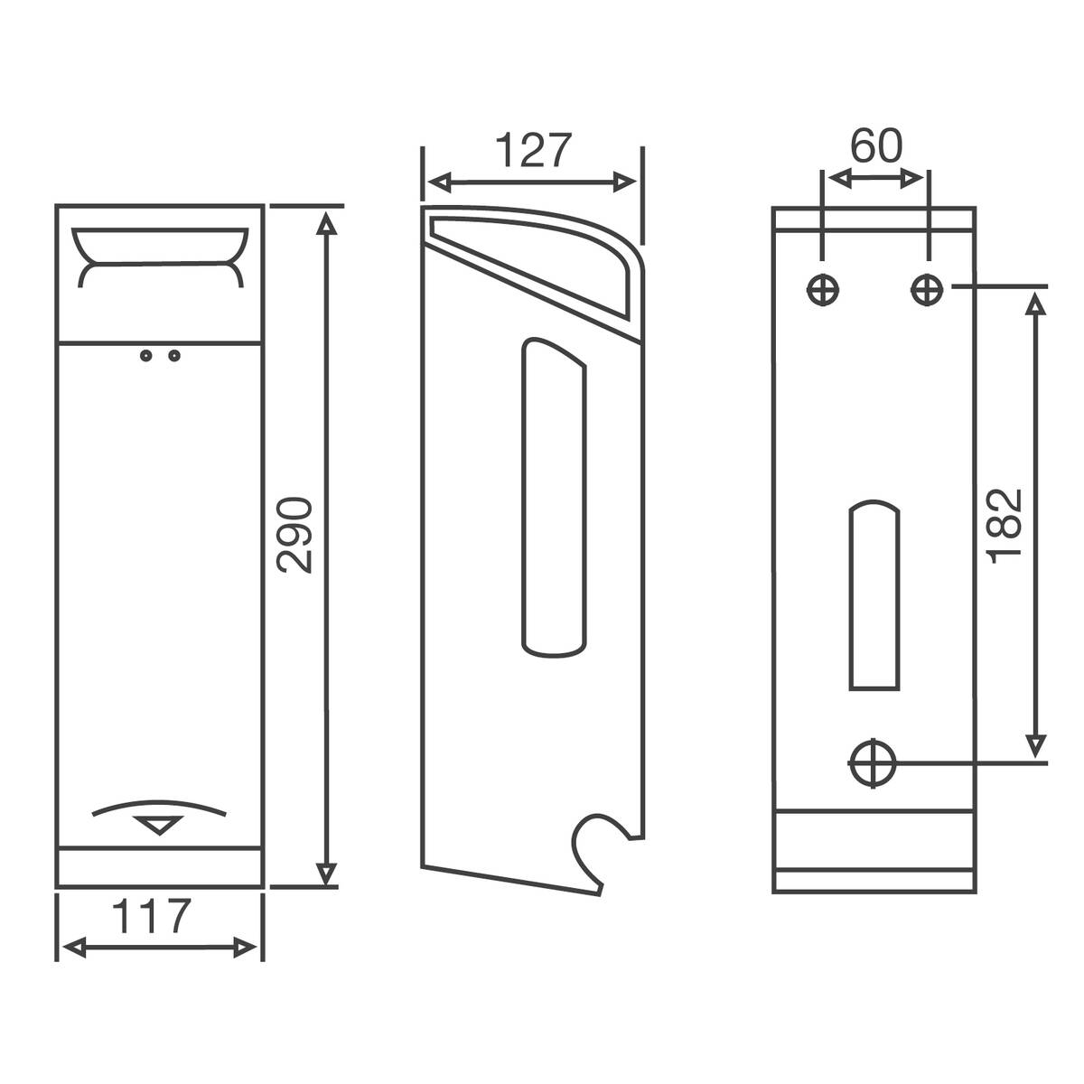 989706 Katrin Metal Dispenser For 2 Toilet Paper Rolls, Stainless Steel