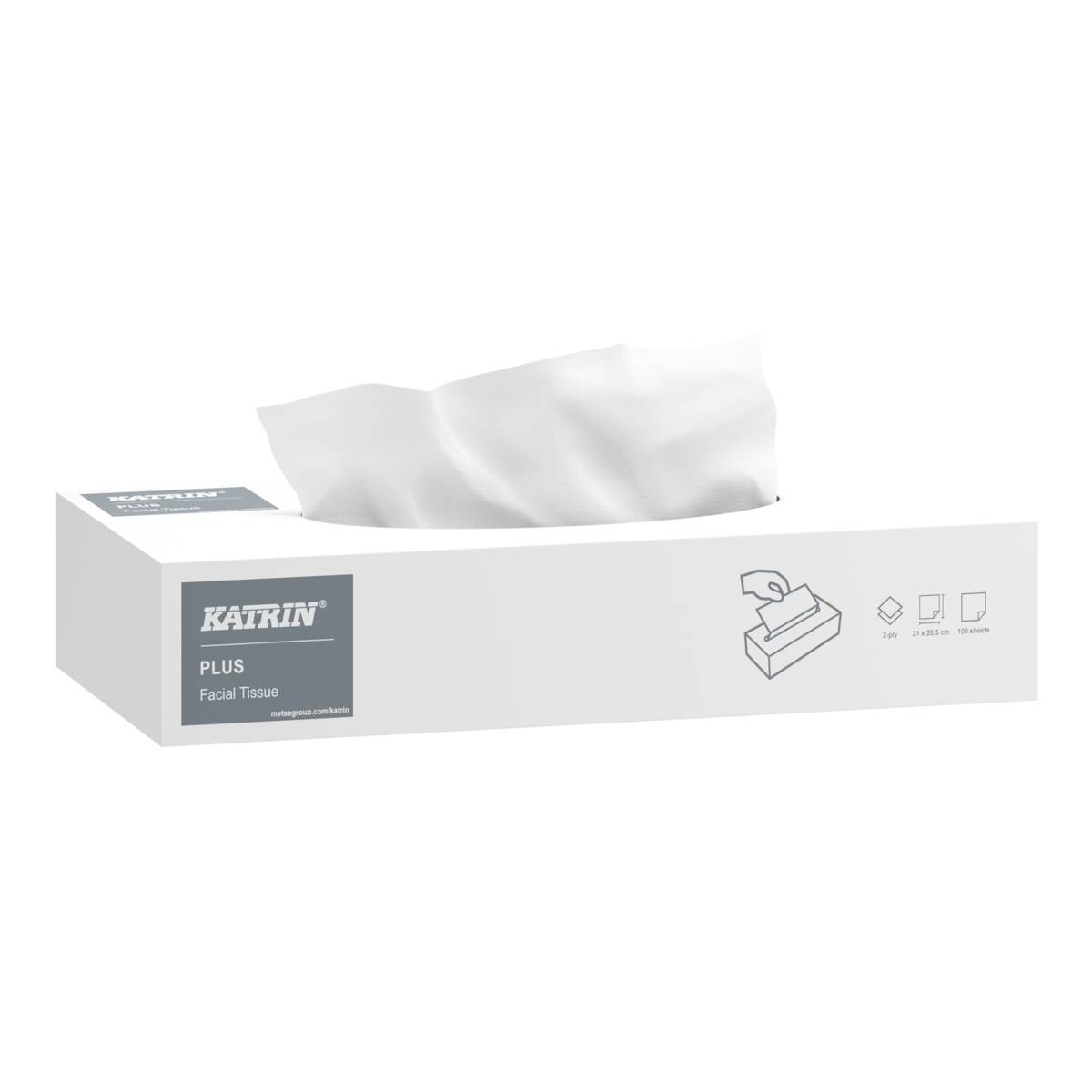 11797 Katrin Plus Facial Tissues 100 sheets 2-Ply