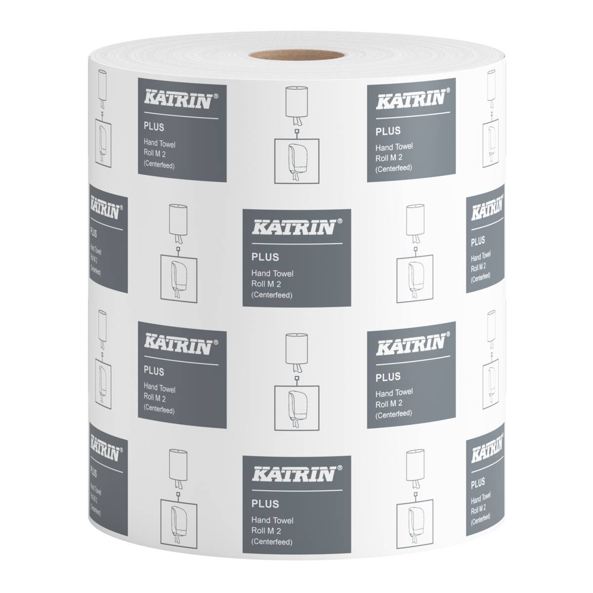 55227 Katrin Plus Centrefeed Roll Medium 600 Sheets 2-Ply