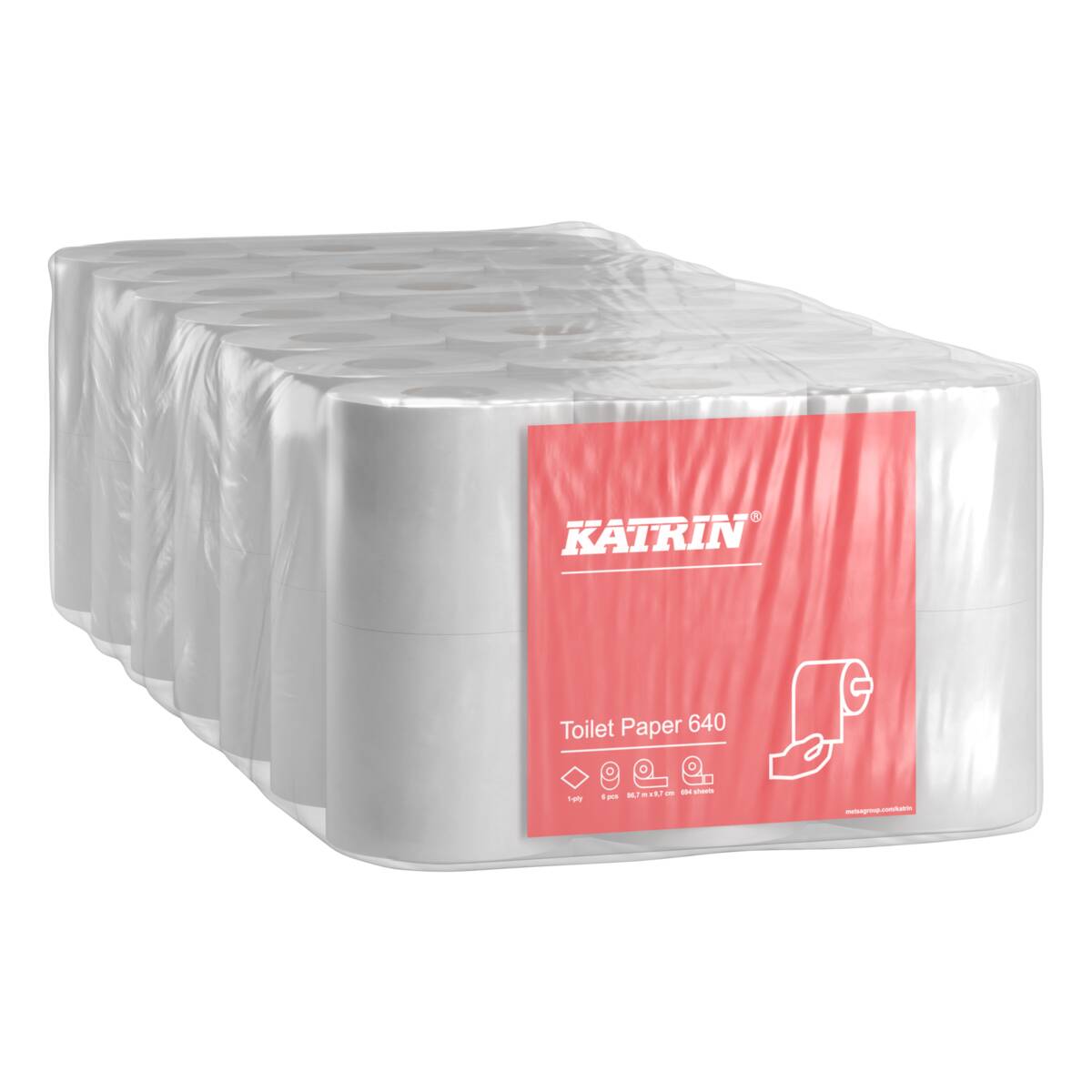 111505 Katrin Toilet Paper Roll 640 Sheets 2-Ply