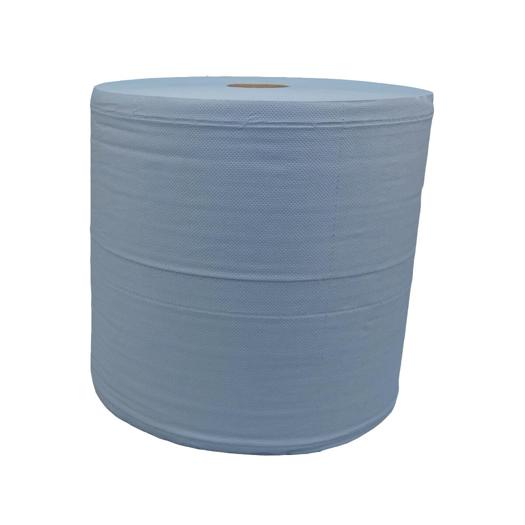 464262 Katrin Industrial Wipes Roll XXL 1000 Sheets 3-Ply Laminated, Blue