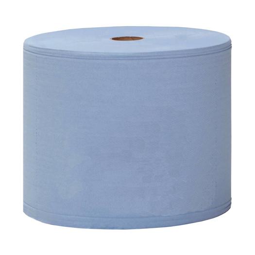 447226 Katrin Plus Industrial Wipes Roll Large 930 Sheets 2-Ply, Blue