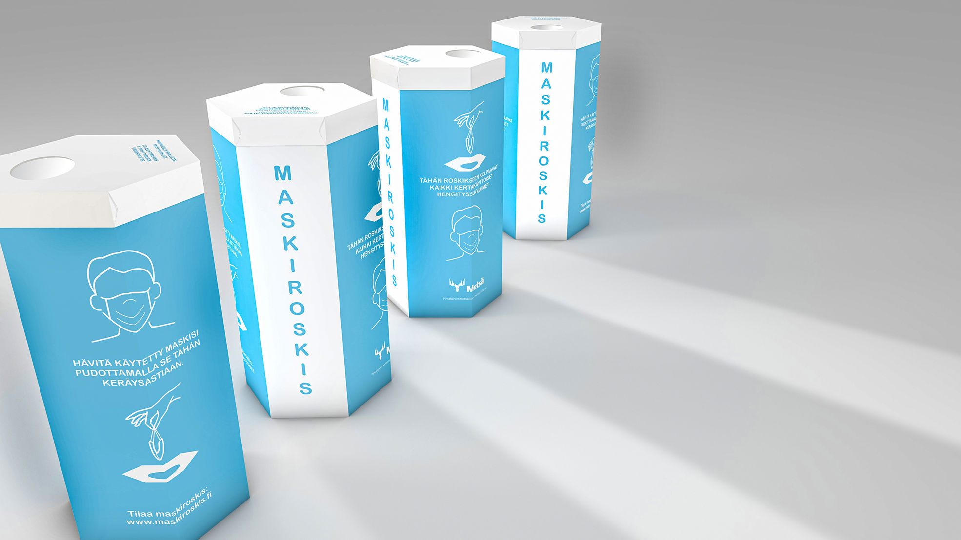 Innovative corrugated face mask bin wins a ScanStar 2021