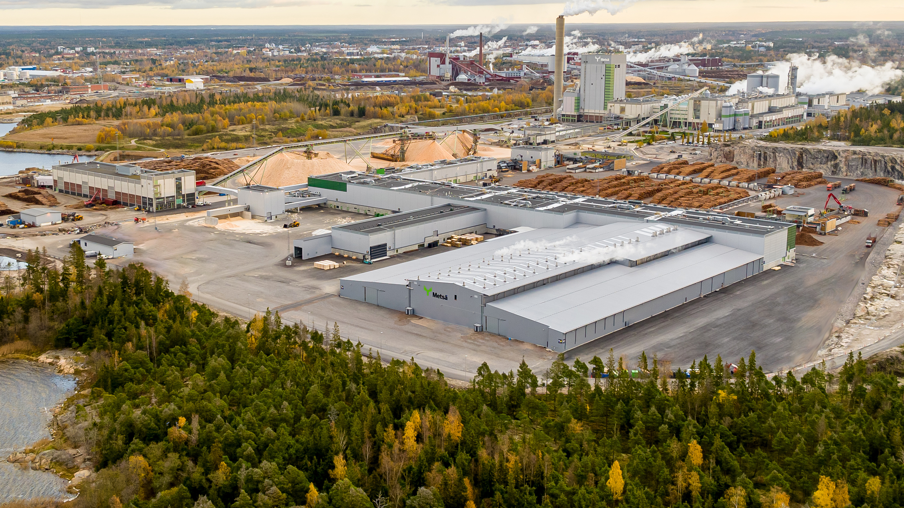 Syttymä Metsä Groupin Rauman sahalla 7.2.2023