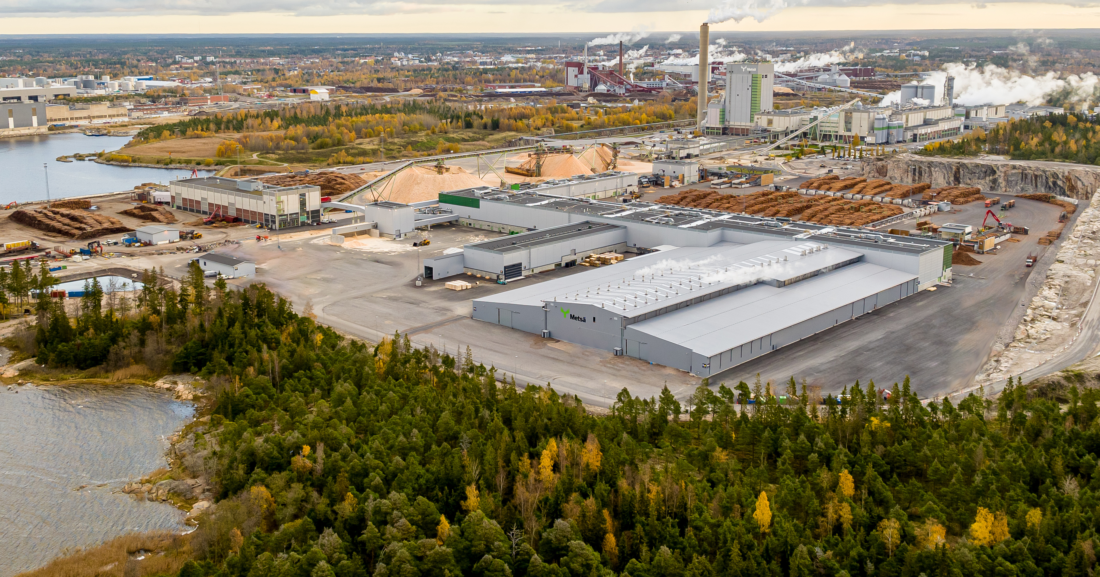 Syttymä Metsä Groupin Rauman sahalla 7.2.2023