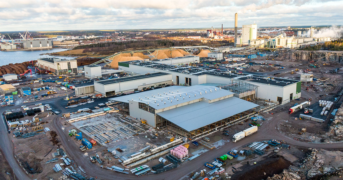 Rauma sawmill buildings completed | Metsä Fibre