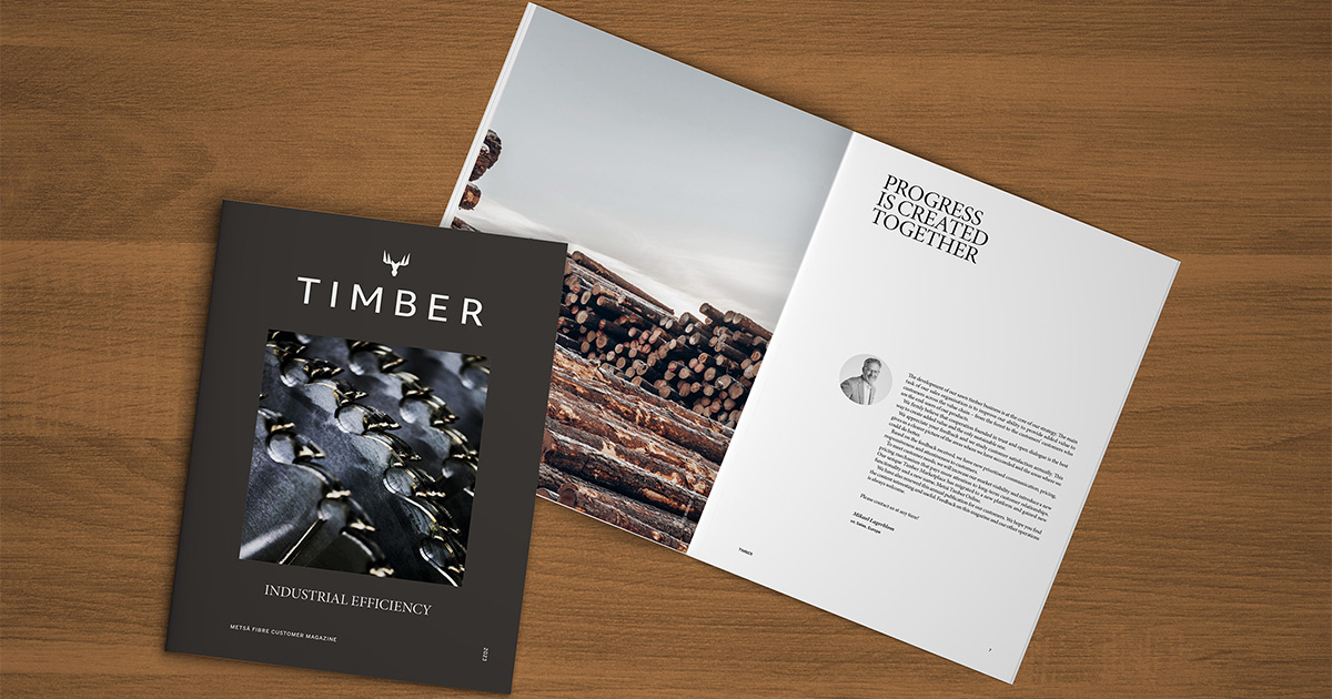 Redesigned Timber magazine online | Metsä Fibre