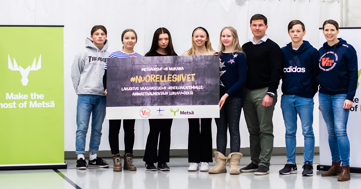 Metsä Group continues to support the coaching of young people