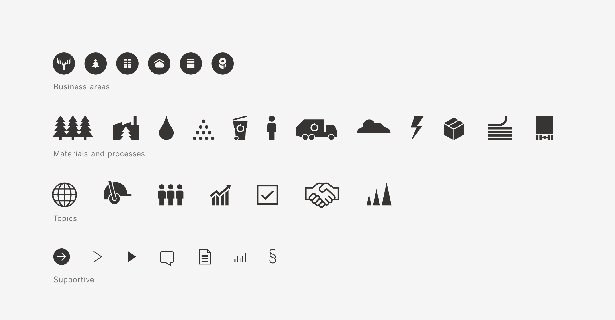 Icons and infographics