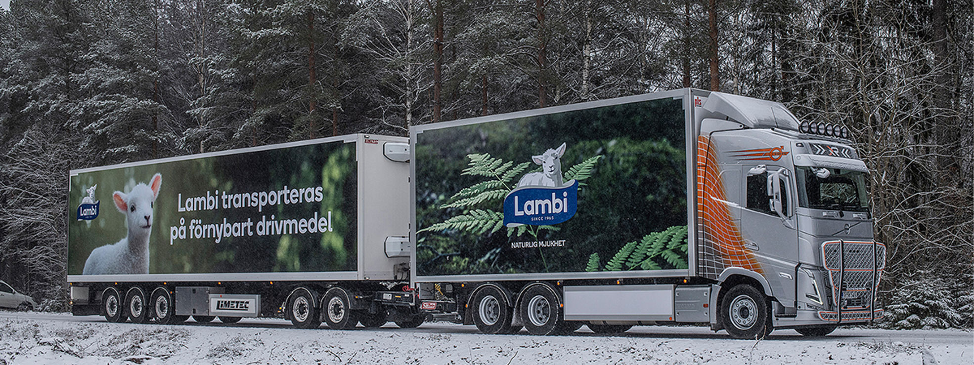 Lambi har börjat använda förnybara bränslen i transporter i Sverige