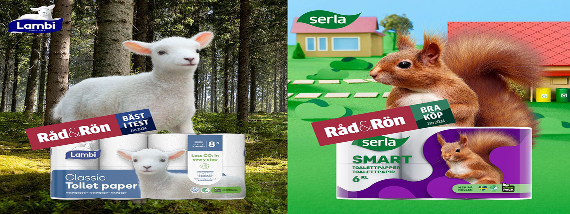 Lambi och Serla får höga betyg i konsumenttidningen Råd & Röns stora ...
