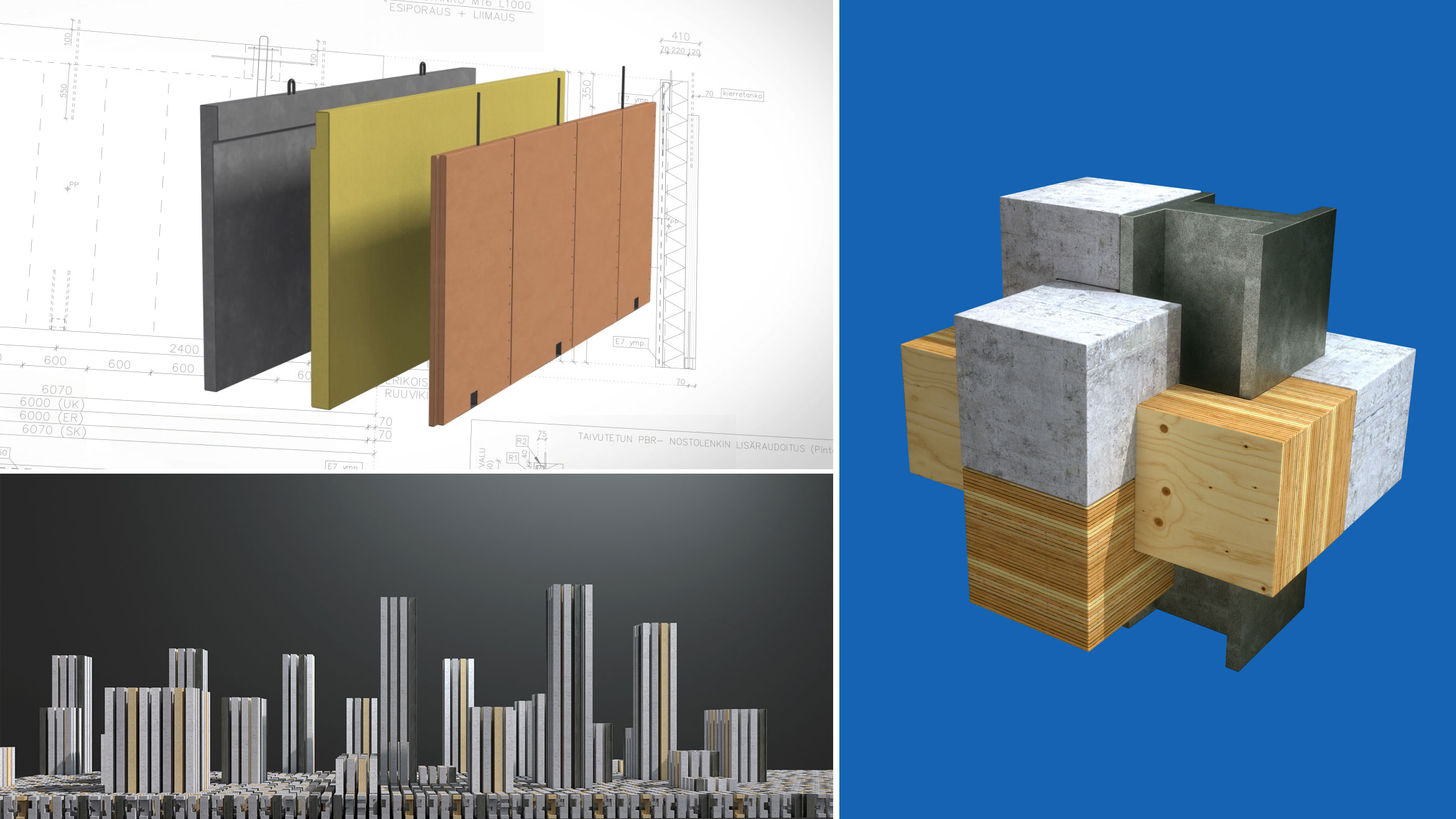 Hybrid sandwich wall element – sustainable and efficient construction