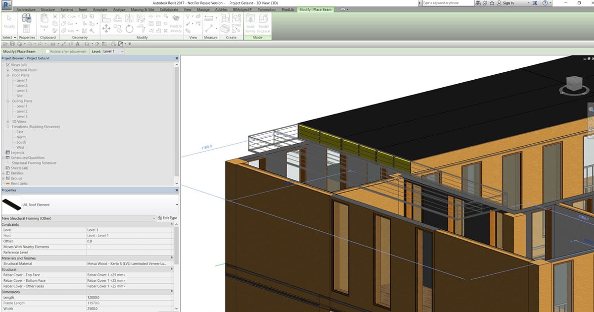 Free, downloadable Open Source Wood 3D design objects for BIM and CAD ...