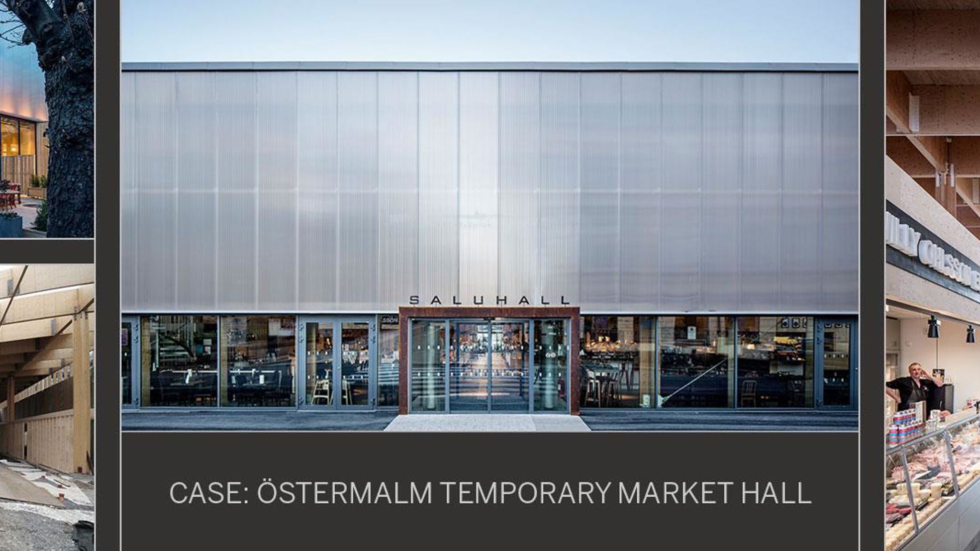 Temporary wooden market hall becomes eye-catching landmark