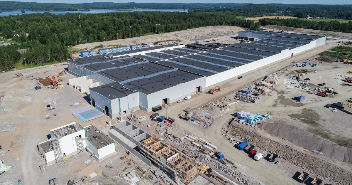 Metsä Group's Kerto LVL mill in Äänekoski reached its rooftop height