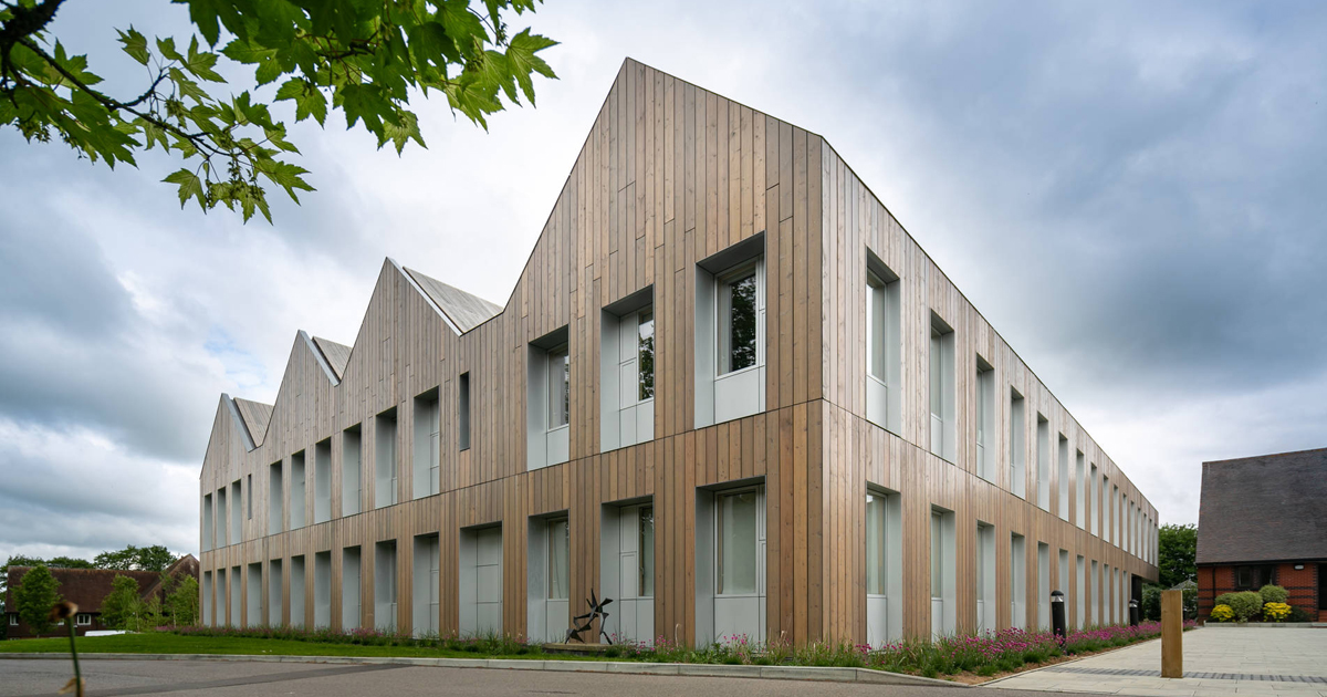 Cranleigh School’s new building combines steel frame and wood elements