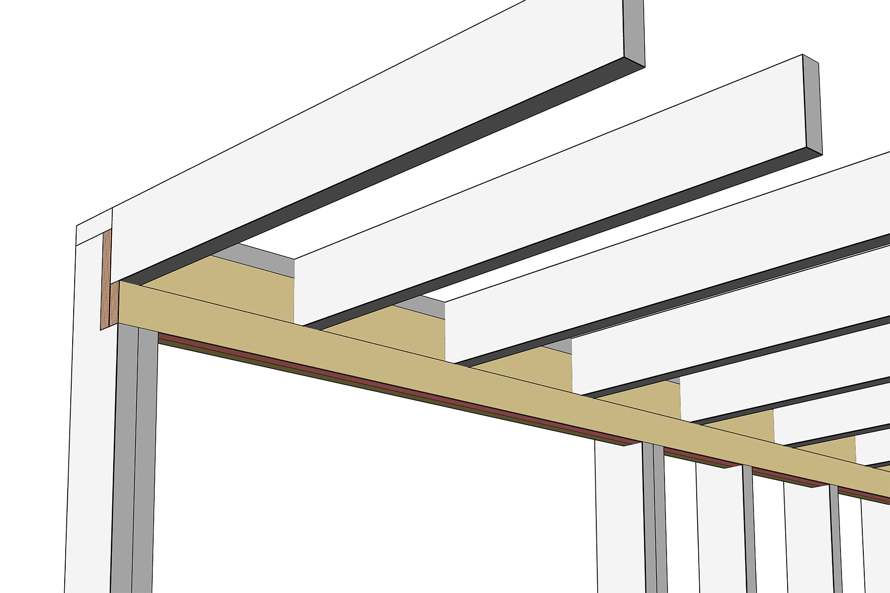 Lintels made with Kerto LVL