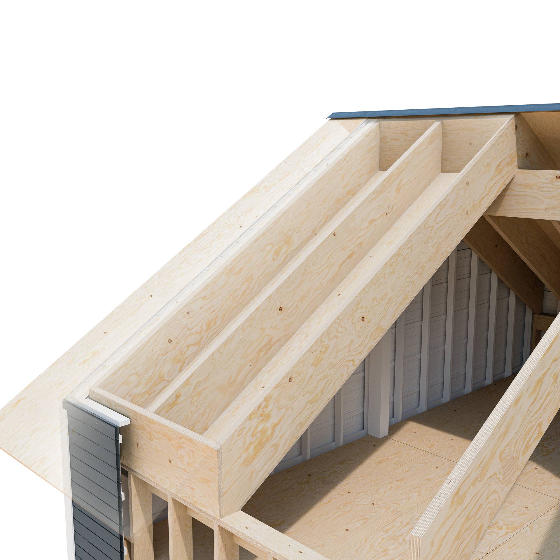 Roof panel with Kerto LVL