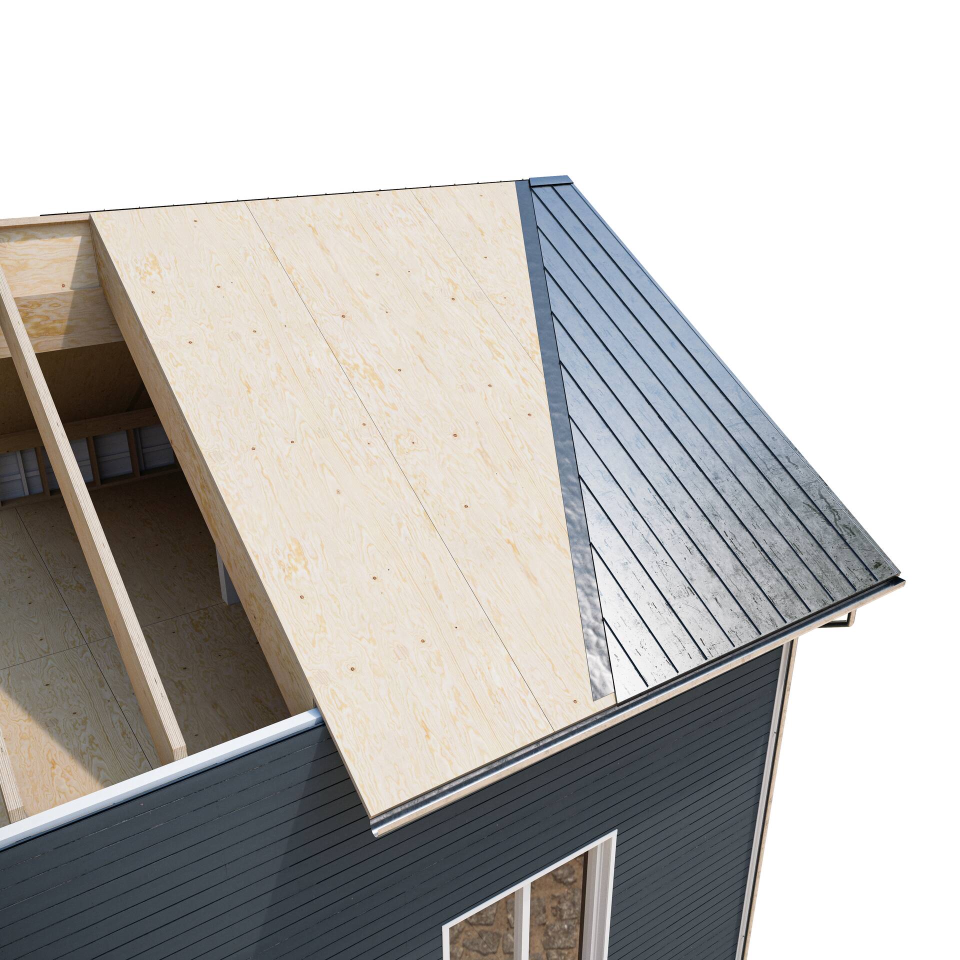 Roof panel with Kerto LVL