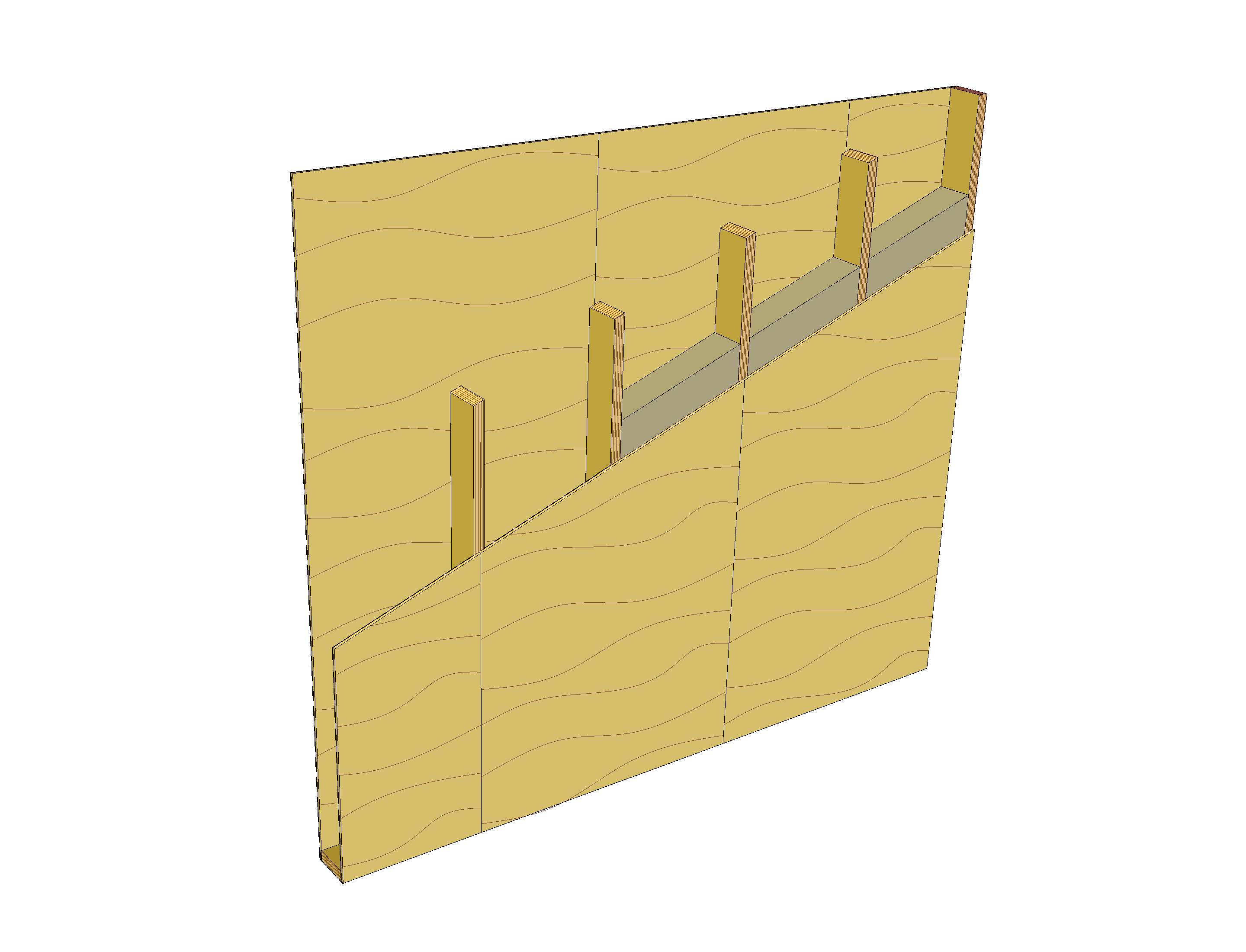 Sole and head plate in lightweight timber frame construction