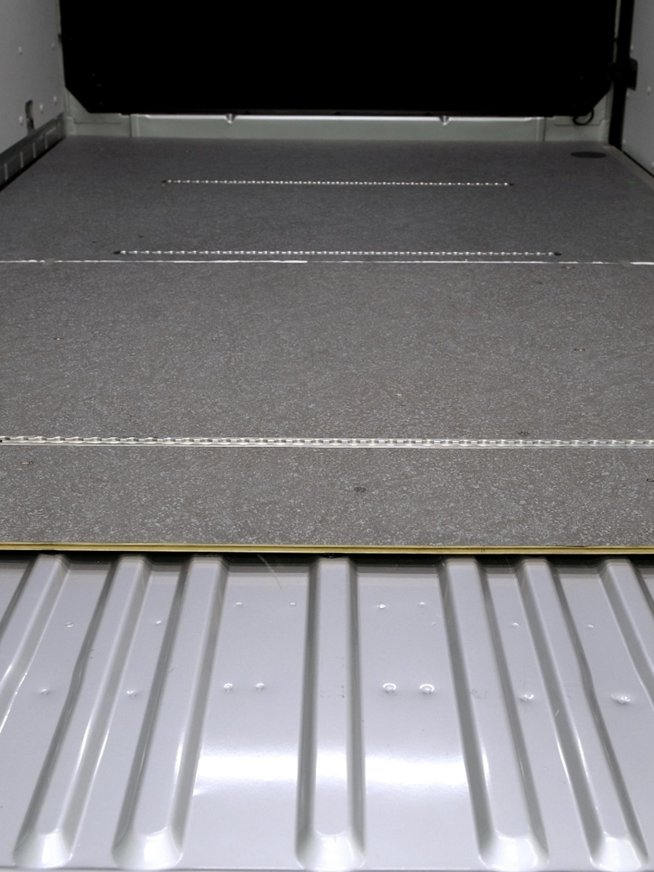 Bott van interiors with plywood