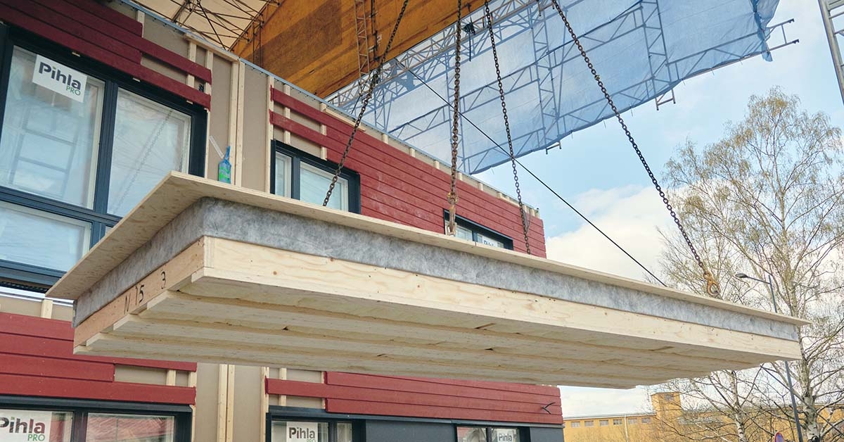 Recource-efficient timber construction with Kerto® LVL