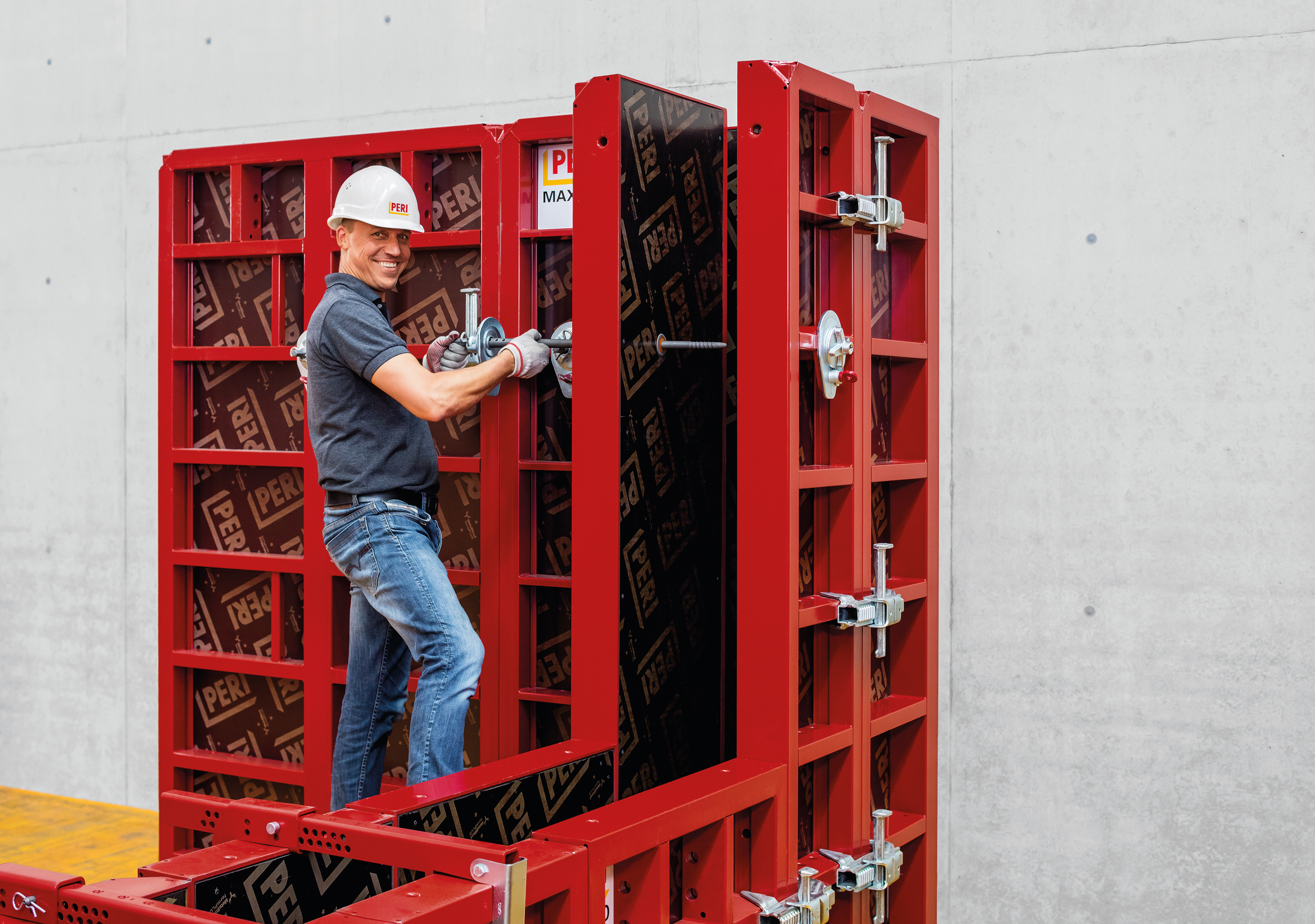 Peri uses birch plywood panels for concrete formwork