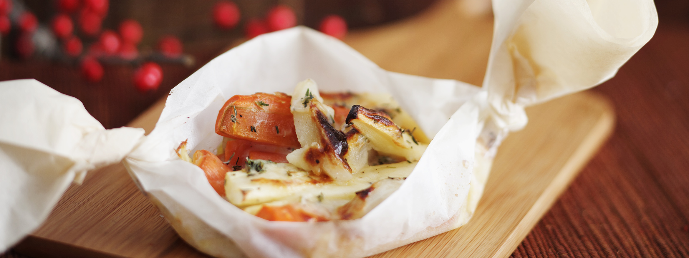 Rootvegetables in Mornay sauce