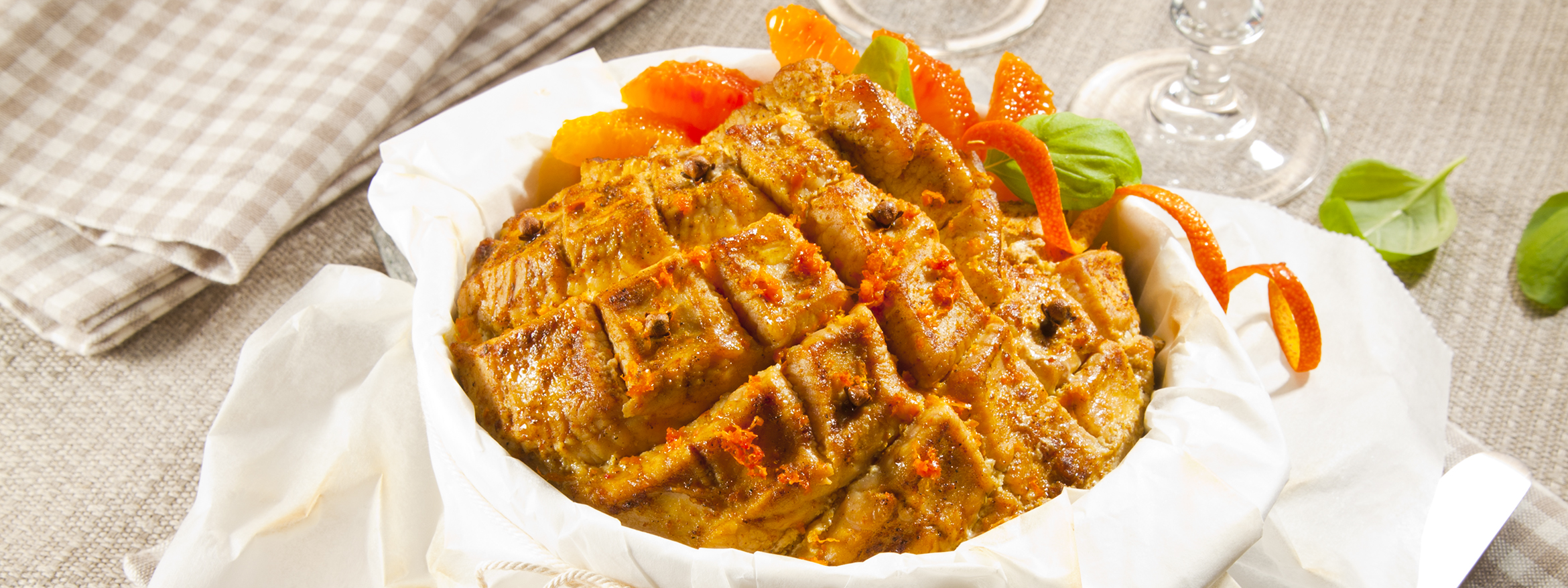 Turkey fillet with orange syrup